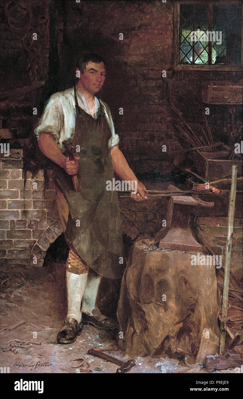 Sadler Walter Dendy - at the Smithy Stock Photo - Alamy