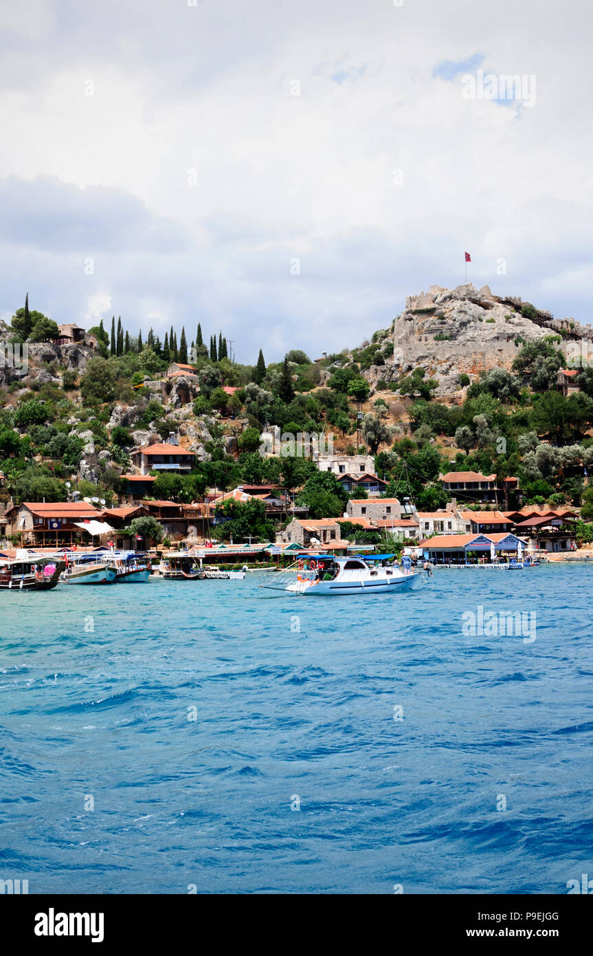 Village Kaleköy, ancient Simena, Antalya Stock Photo - Alamy