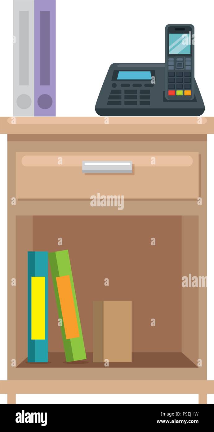 Flat drawing drawers Stock Vector Images - Alamy