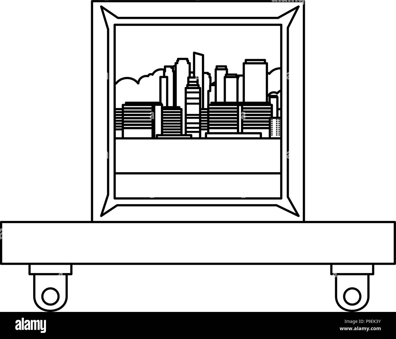 Shelf icon image Black and White Stock Photos & Images - Alamy