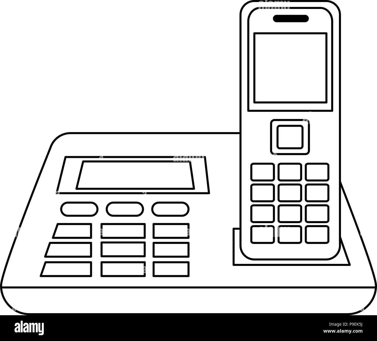 office digital telephone icon Stock Vector Image & Art - Alamy