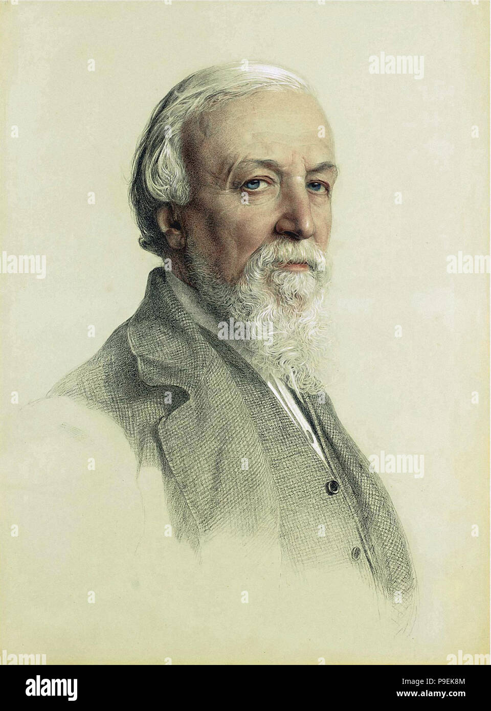 Sandys Anthony Frederick - Portrait of Robert Browning Stock Photo - Alamy