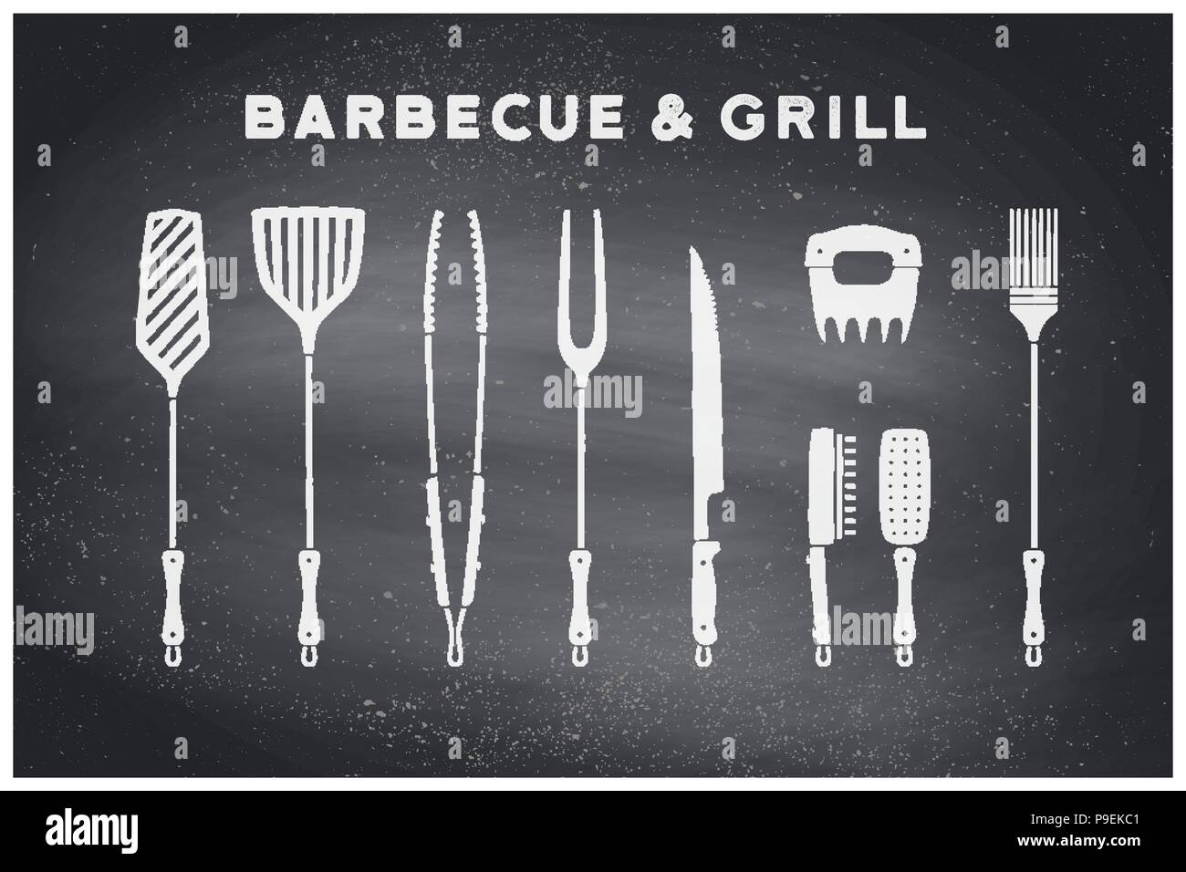 Barbecue and grill tools Stock Vector Image & Art - Alamy
