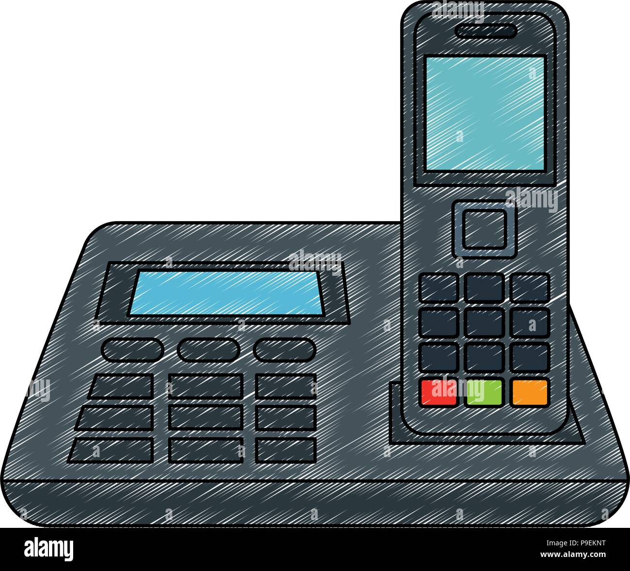 office digital telephone icon Stock Vector Image & Art - Alamy