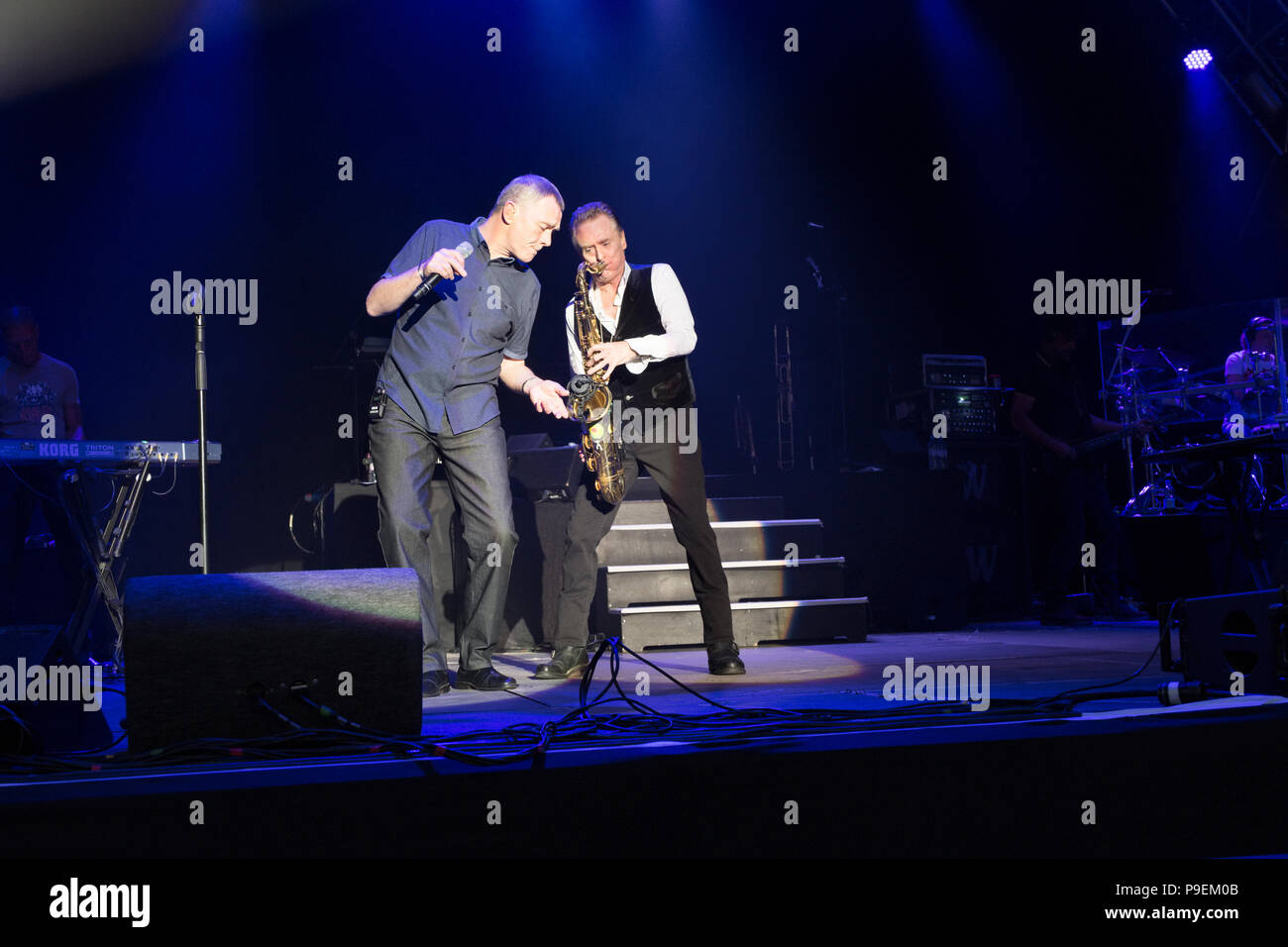 Duncan Campbell and Brian Travers of UB40 performing at the Cornbury ...