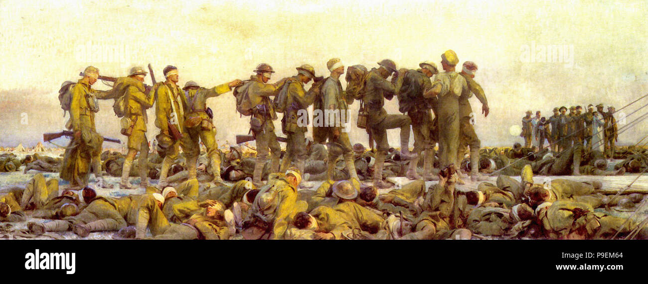 Sargent John Singer - Gassed Stock Photo - Alamy