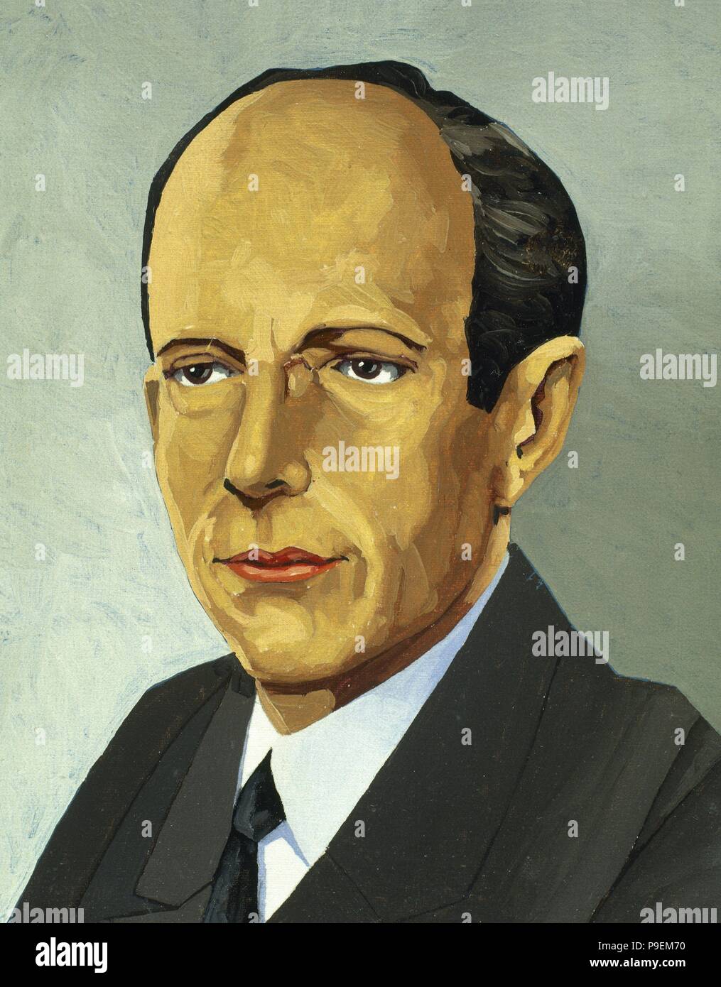 Bela Bartok (1881-1945). Hungarian composer and pianist. Portrait. Watercolor Stock Photo - Alamy