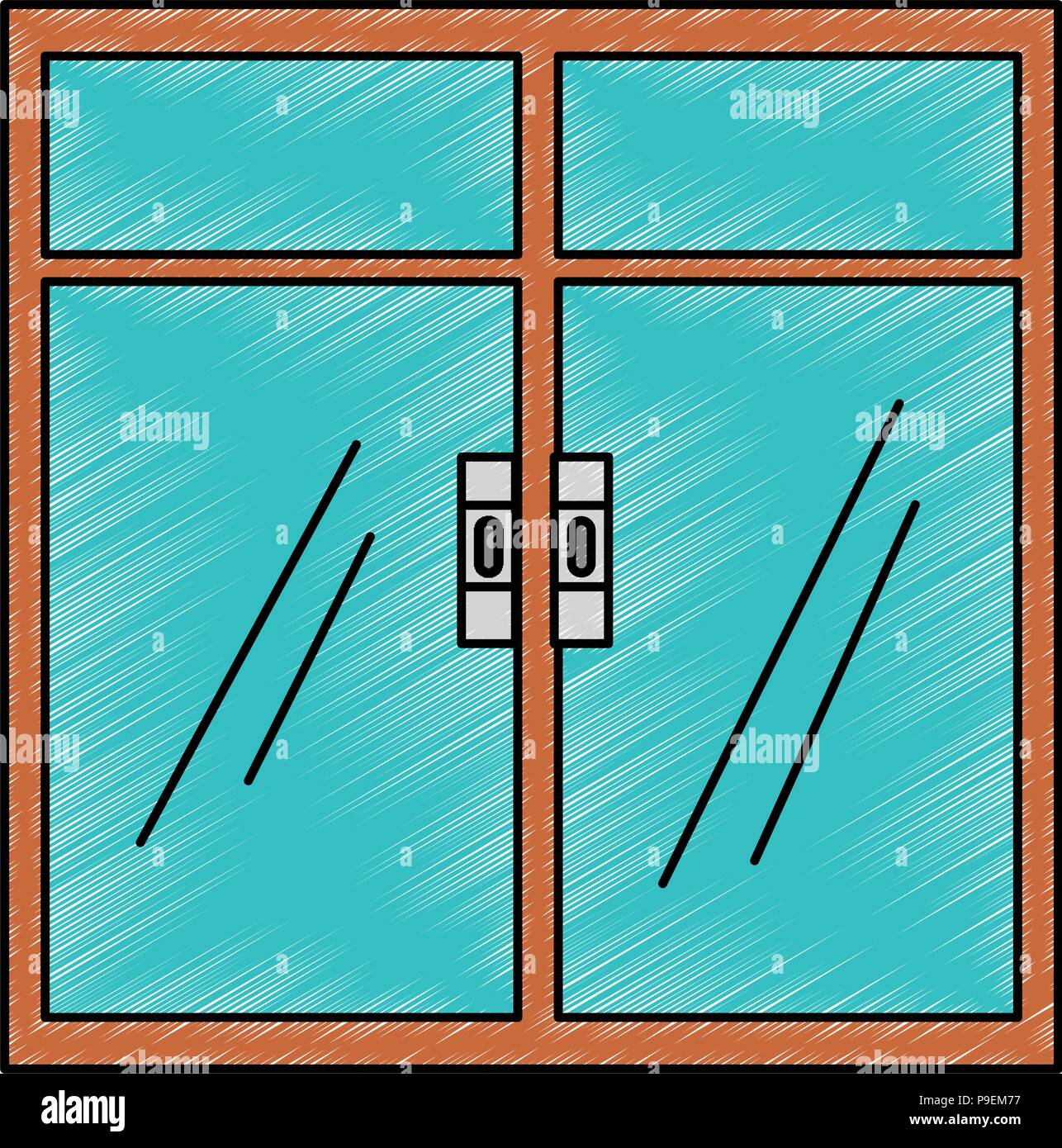 window inside isolated icon Stock Vector Image & Art - Alamy