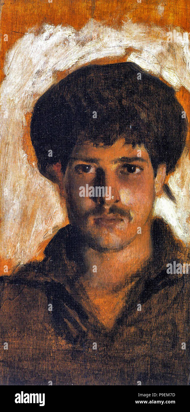 Sargent John Singer - Head of a Young Man Stock Photo - Alamy