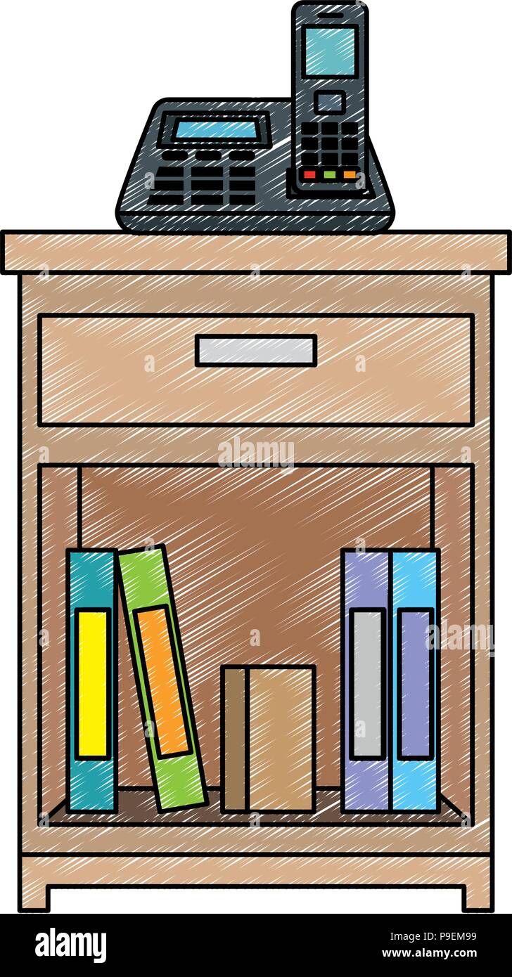 Flat drawing drawers Stock Vector Images - Alamy
