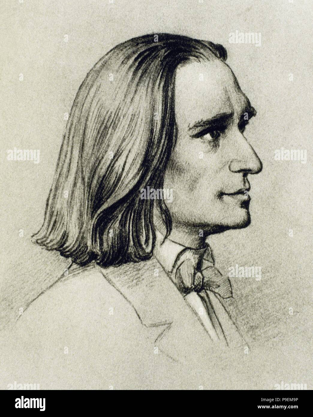 Franz liszt 1811 1886 hungary hungarian composer hi-res stock ...