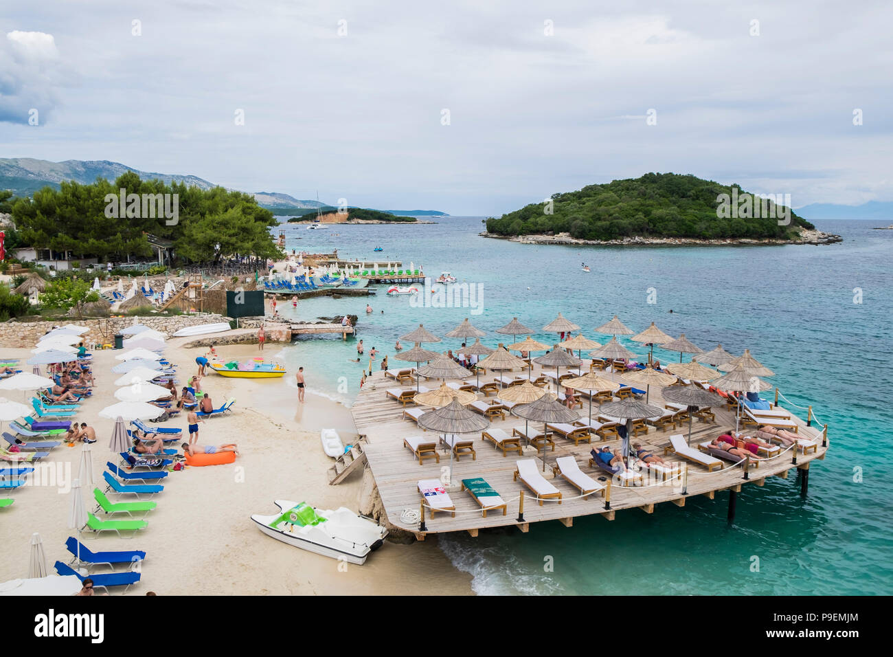 Albania, Ksamil, the beach Stock Photo - Alamy