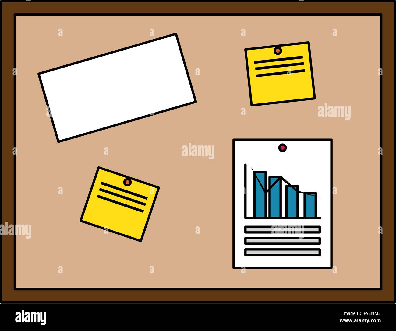 office notice board icon Stock Vector Image & Art - Alamy
