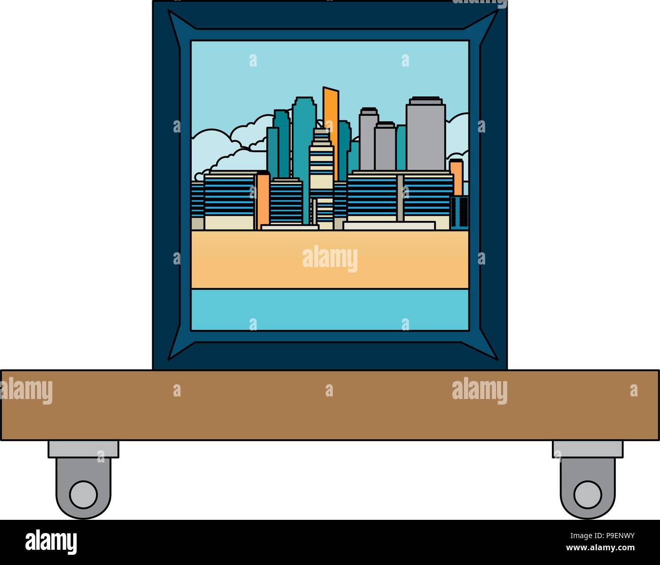 shelf with portrait icon Stock Vector Image & Art - Alamy