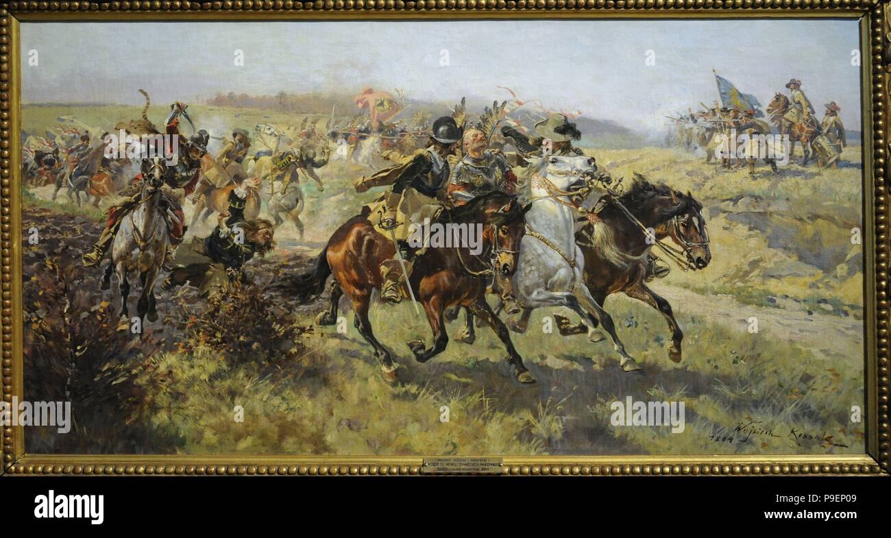 Wojciech Kossak (1856-1942). Polish painter. Capture of a Trooper ...