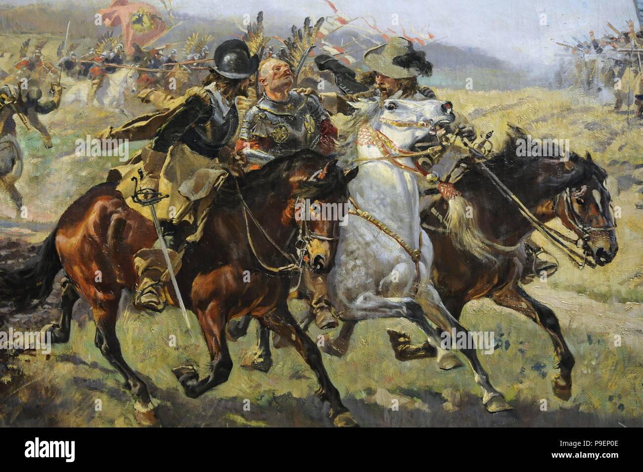 Wojciech Kossak (1856-1942). Polish painter. Capture of a Trooper ...