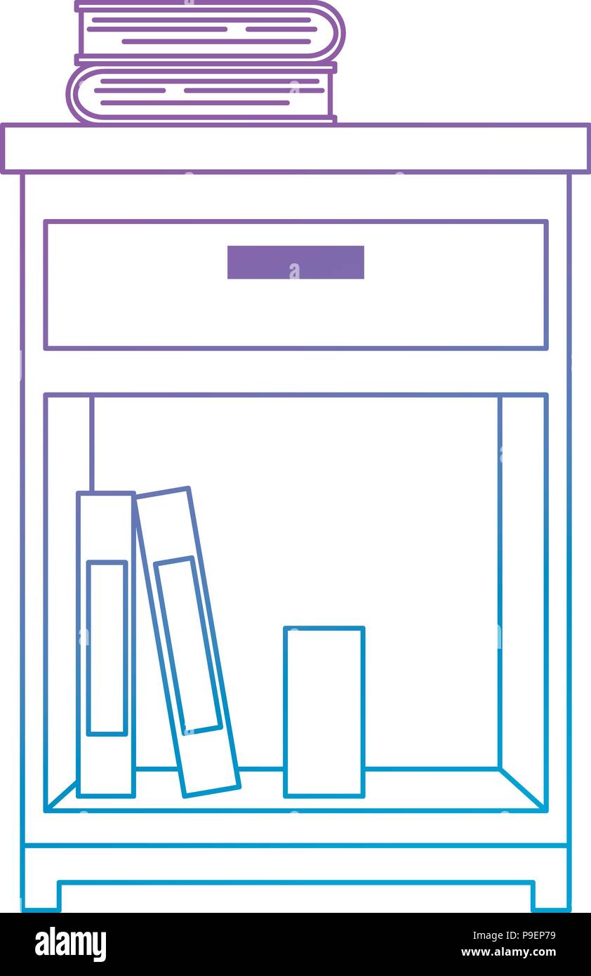 office drawer with books Stock Vector Image & Art - Alamy