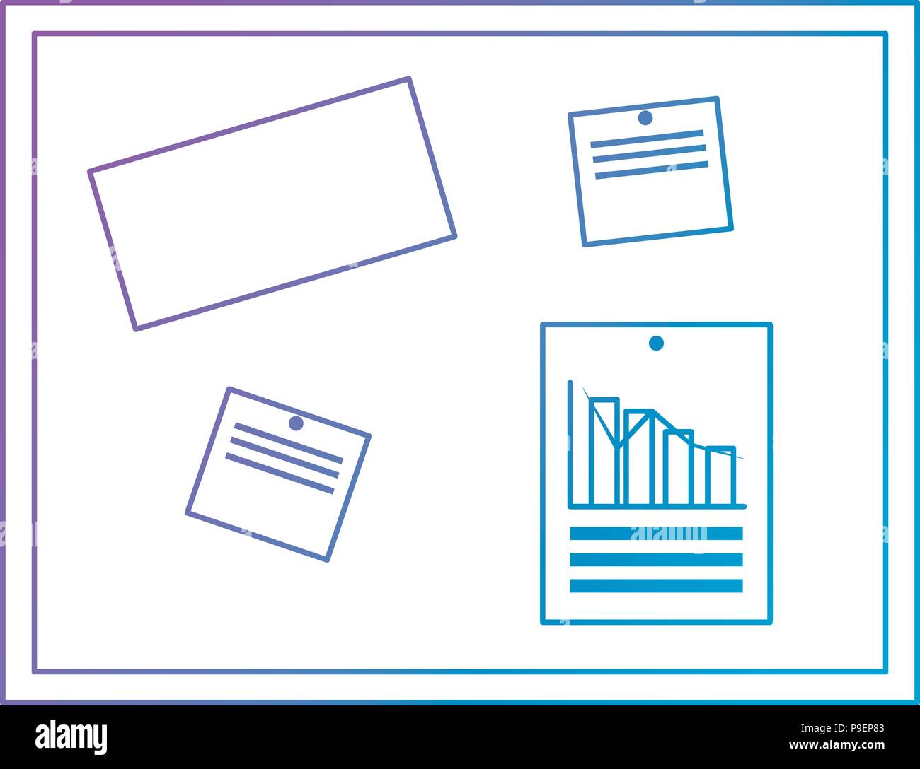 office notice board icon Stock Vector Image & Art - Alamy