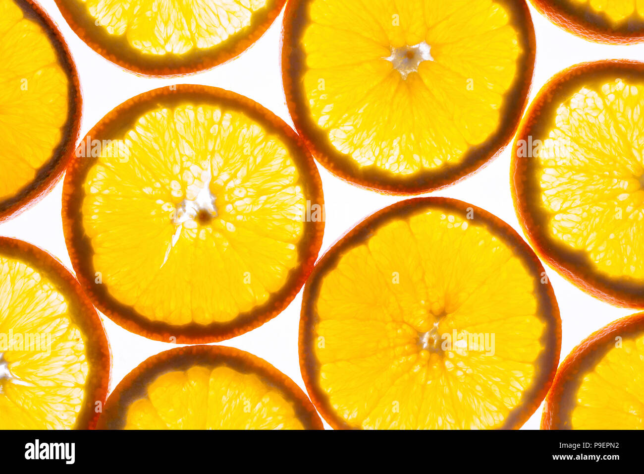 Oranges backlit hi-res stock photography and images - Alamy
