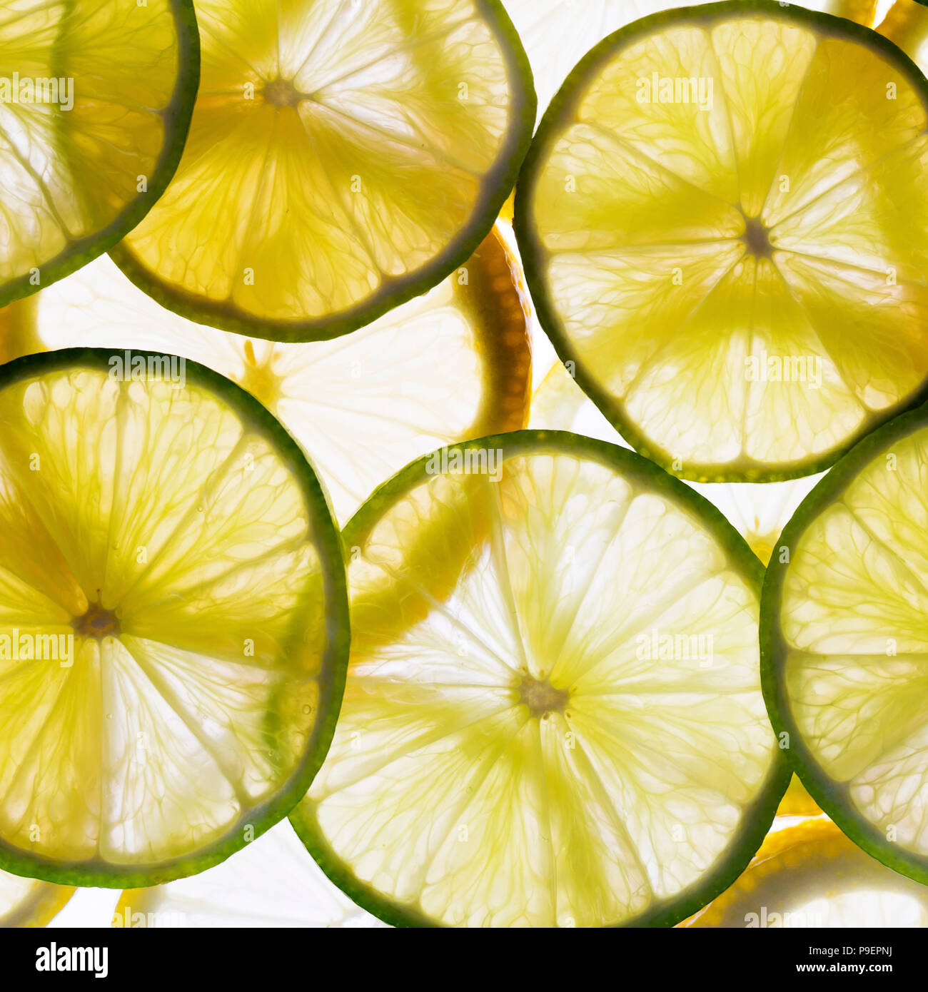 Lime slice backlit hi-res stock photography and images - Alamy