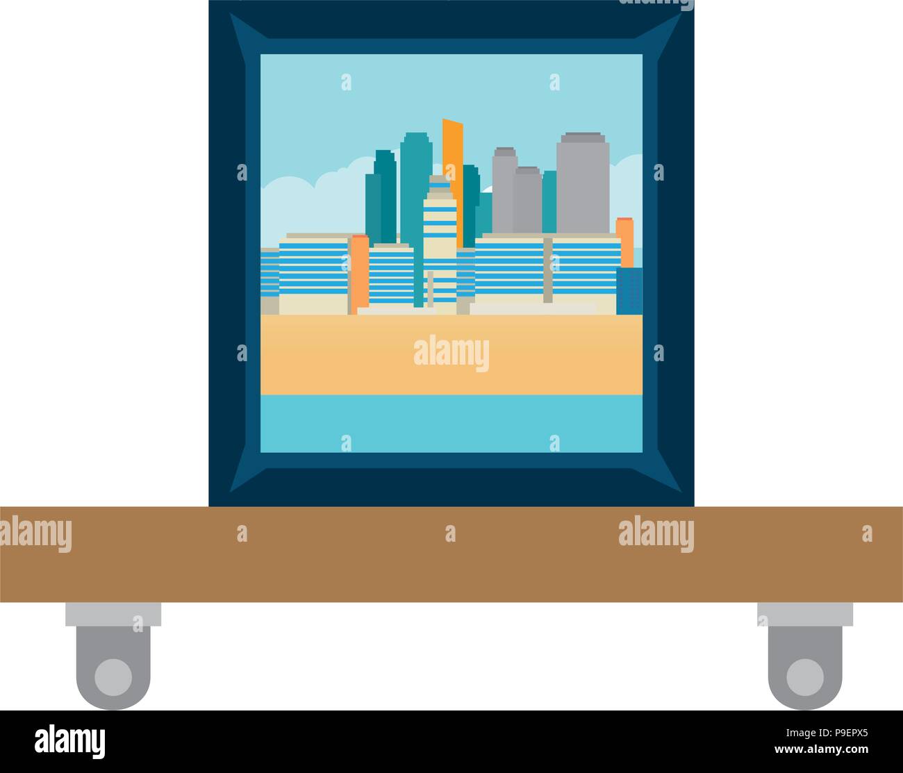 shelf with portrait icon Stock Vector Image & Art - Alamy