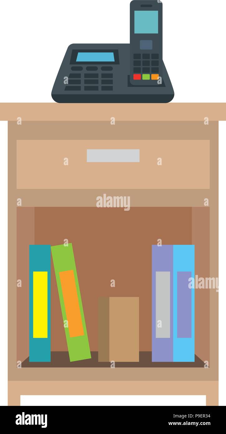 office drawer with books Stock Vector Image & Art - Alamy