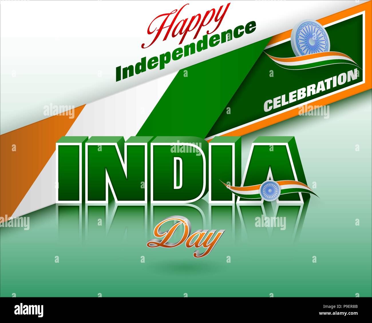 Celebration of independence day in india Stock Vector Images - Alamy