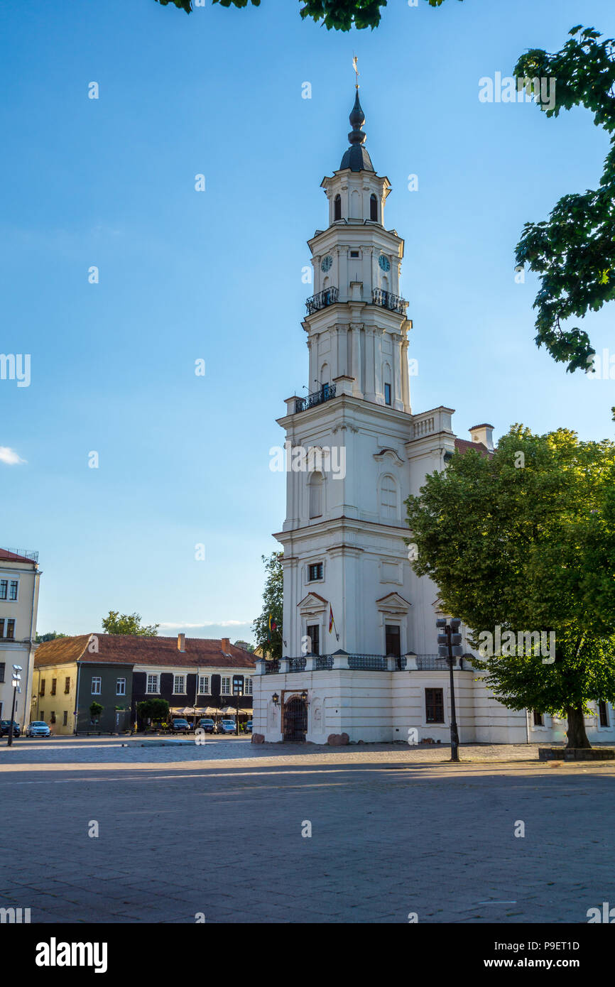 Lithuania, Historic town hall building in Kaunas old town center Stock ...