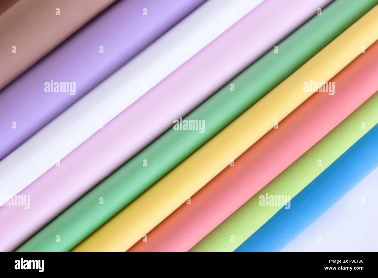 Sheets of paper in different colors Stock Photo - Alamy