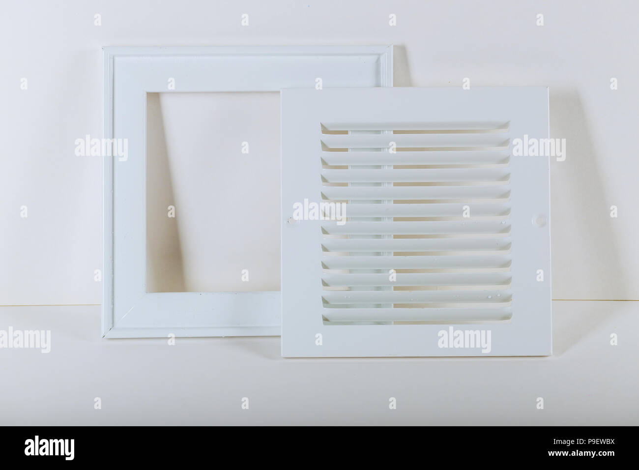 White new ventilation extractor fan in the room new ventilation plastic ...