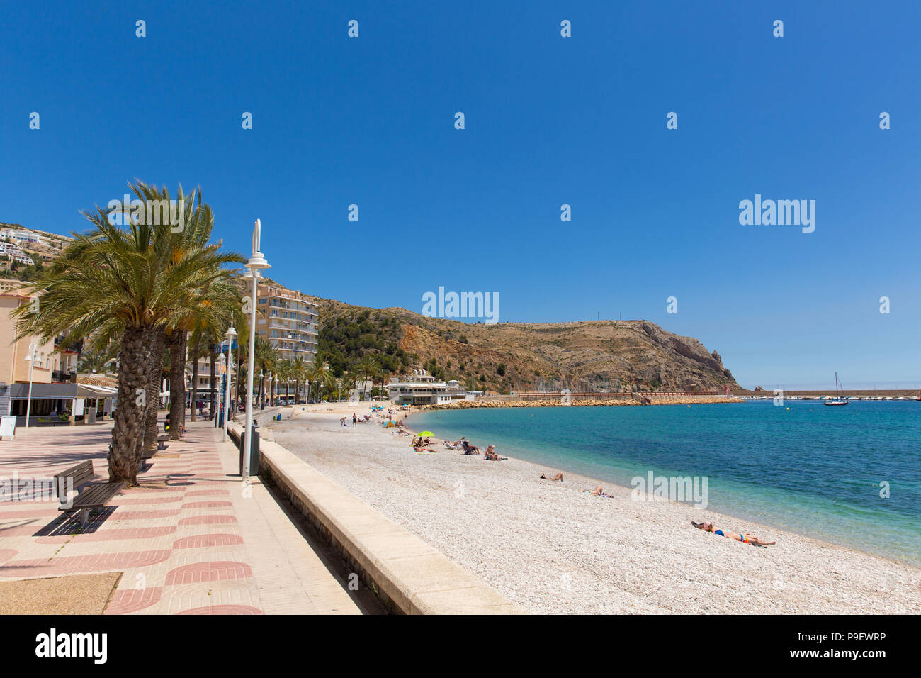 Jávea Spain beautiful Spanish town with Platja de la Grava beach also ...