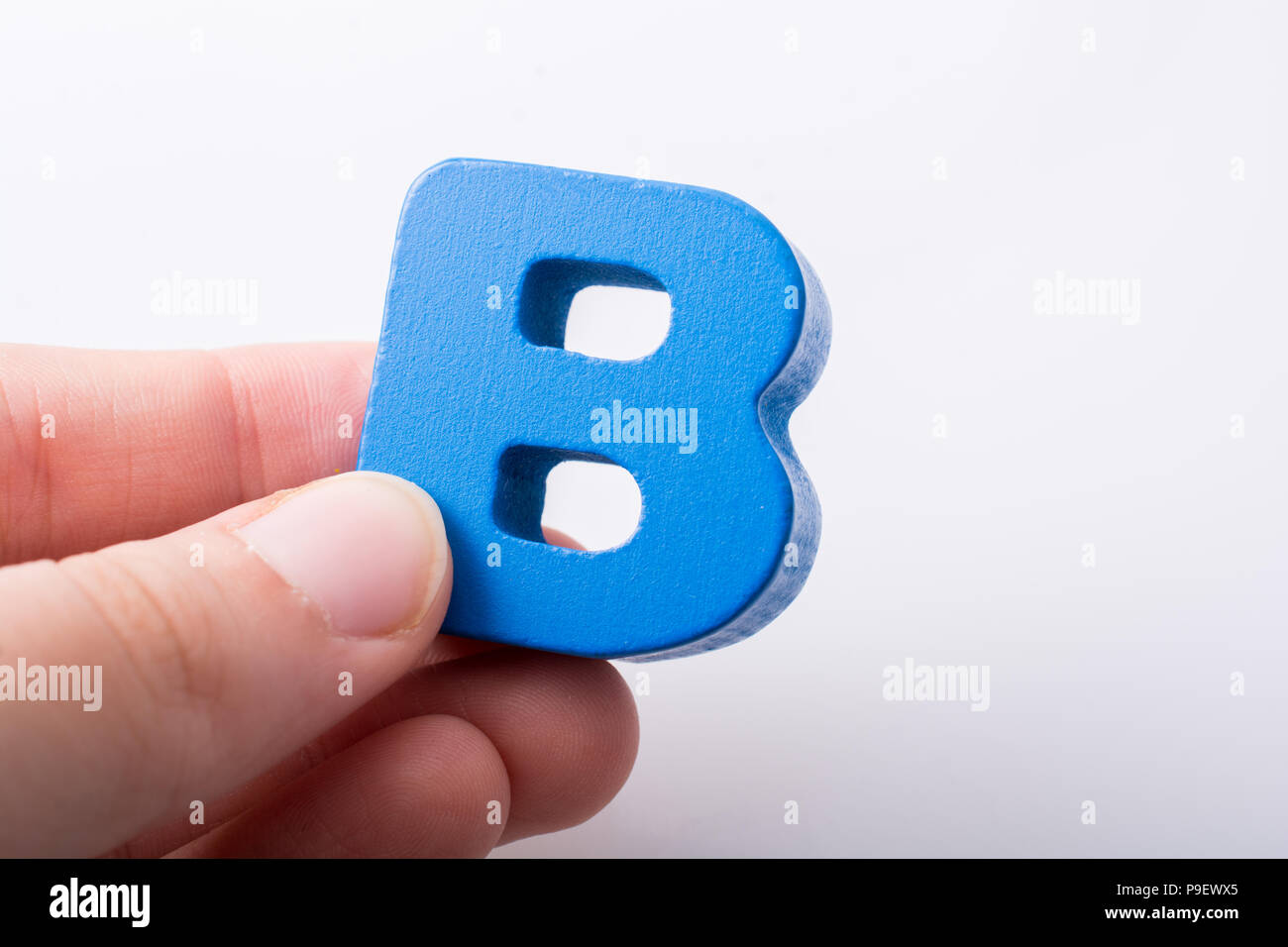 Letter cube of B of Alphabet made of wood Stock Photo - Alamy
