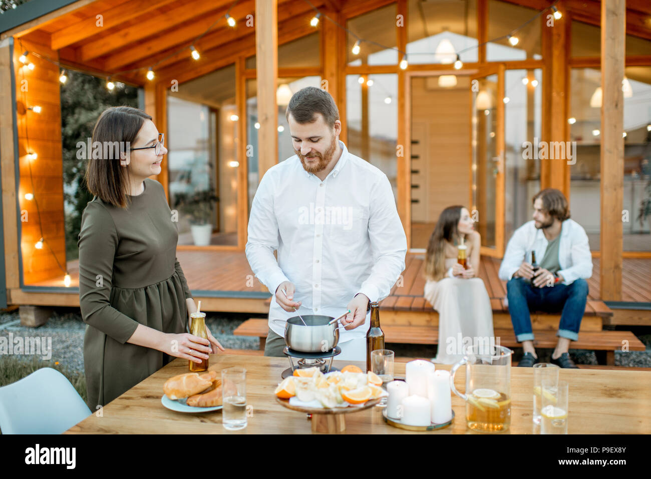 Group friends on house party hi-res stock photography and images - Alamy