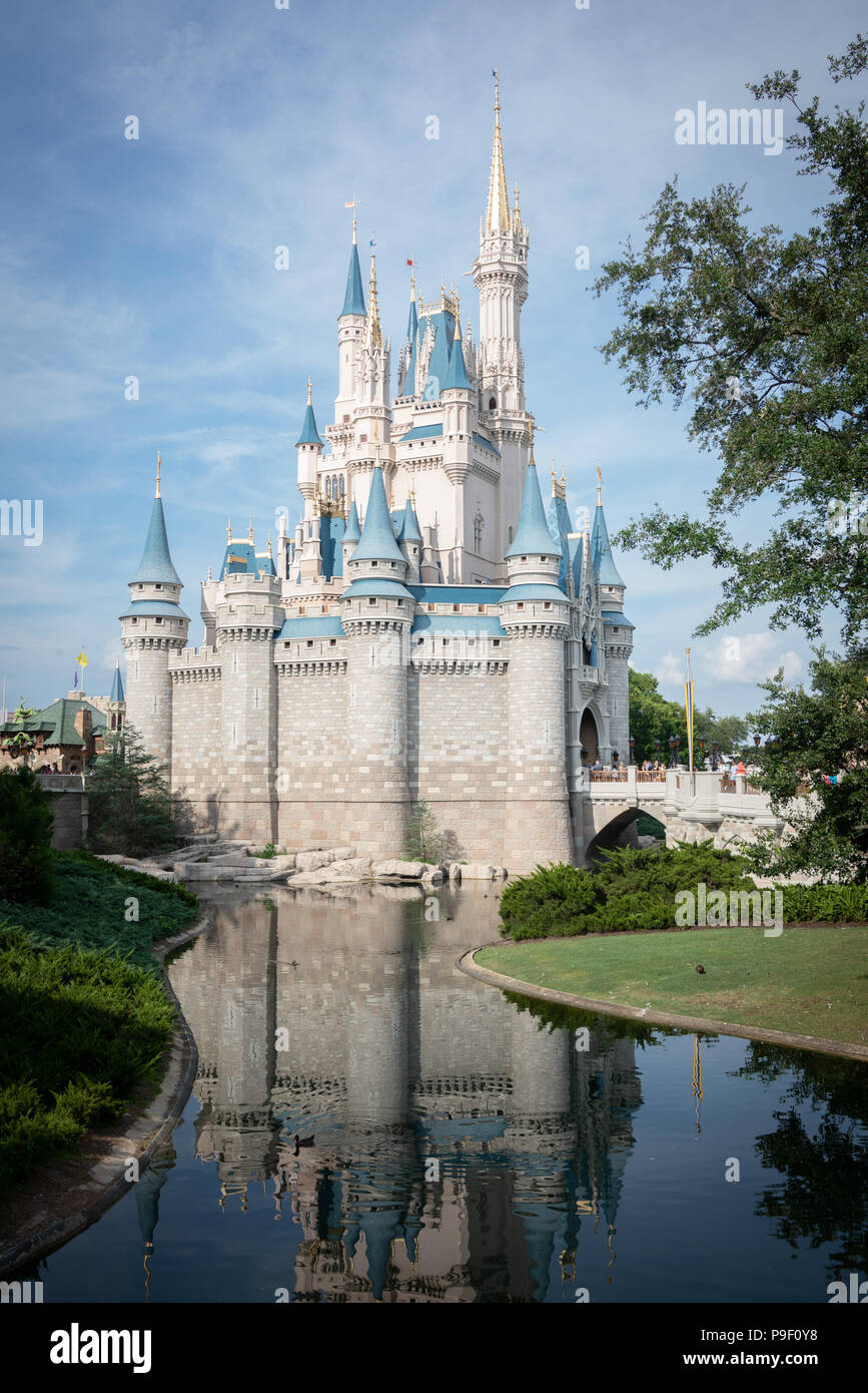 Orlando, FL, USA. 15th July, 2018. Cinderella Castle located in the ...