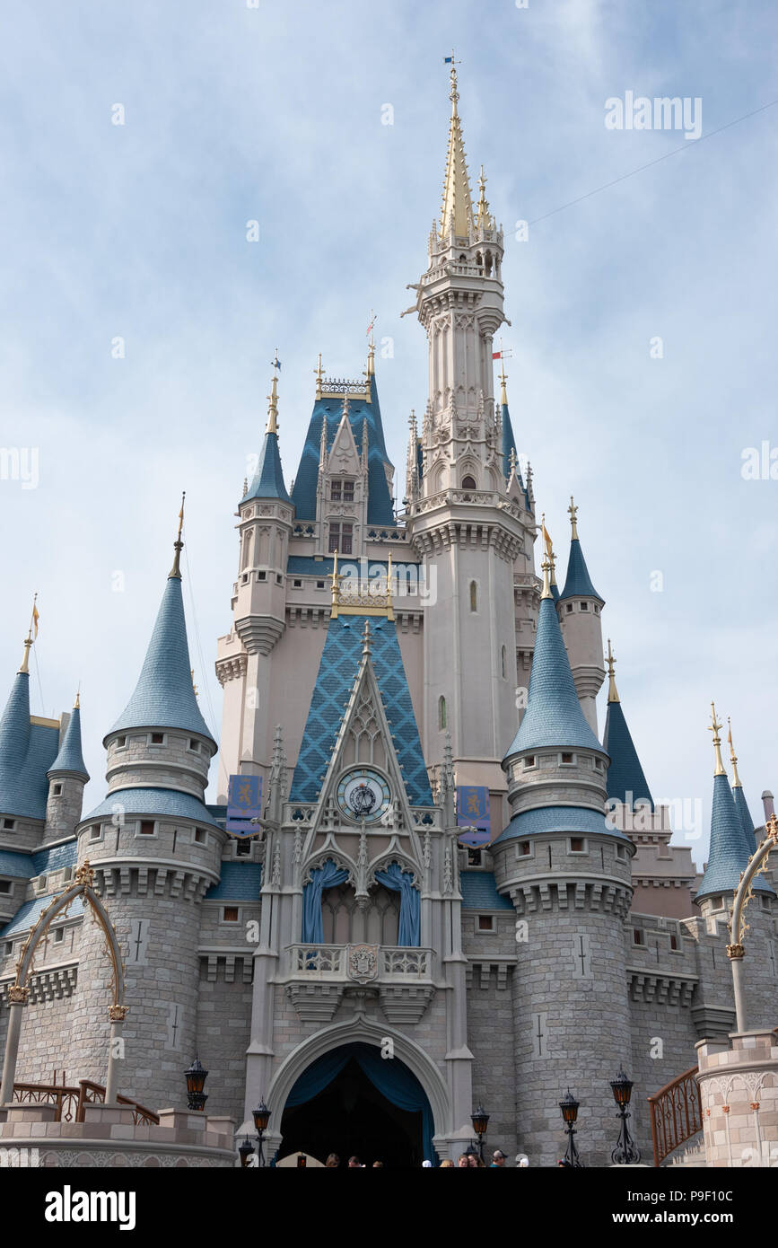 Orlando, FL, USA. 15th July, 2018. Cinderella Castle located in the ...