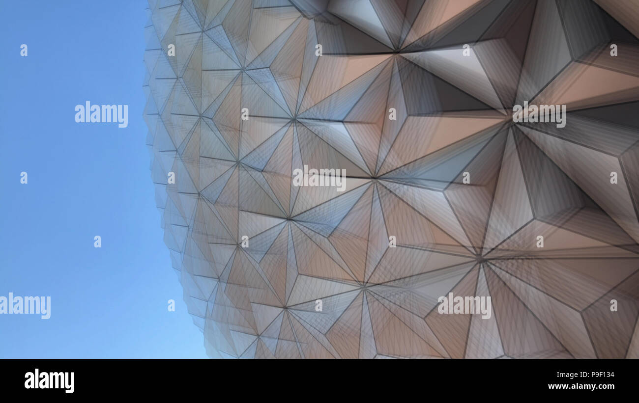 Orlando, FL, USA. 13th July, 2018. Spaceship Earth geodesic sphere at ...