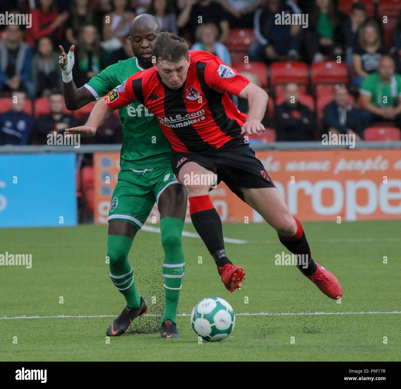 Seaview, Belfast, Northern Ireland. 17 July 2018. UEFA Champion's ...