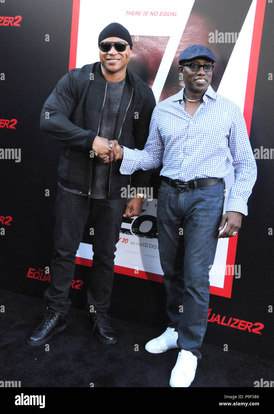 Los Angeles, California, USA. 17th July, 2018. (L-R) Rapper/actor LL ...