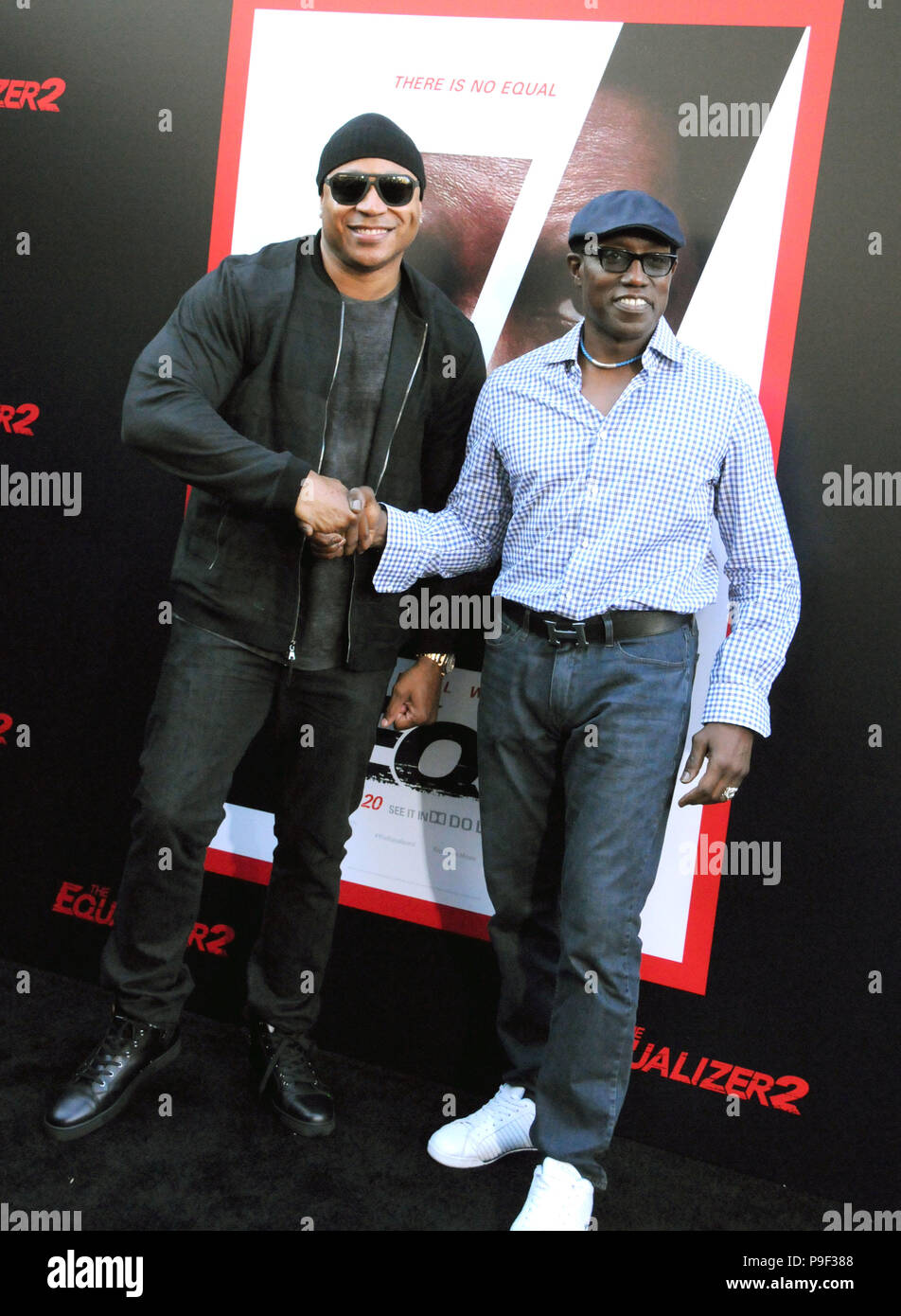 Los Angeles, California, USA. 17th July, 2018. (L-R) Rapper/actor LL ...