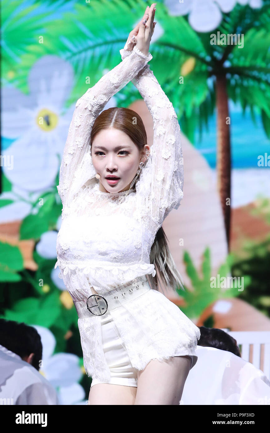 18th July, 2018. S. Korean singer Chung Ha South Korean singer Chung Ha ...