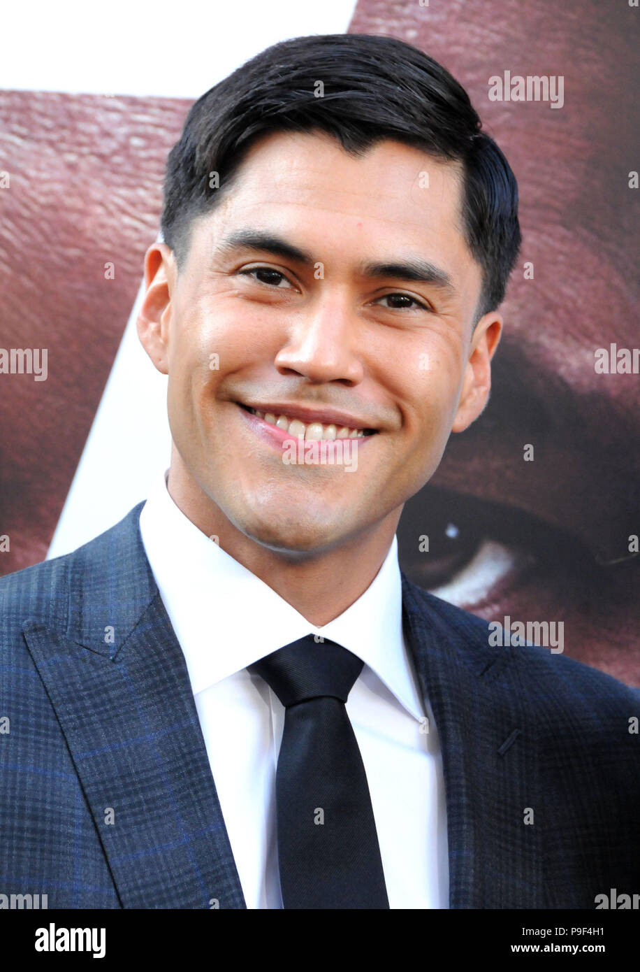 Los Angeles, California, USA. 17th July, 2018. Actor Martin Sensmeier ...