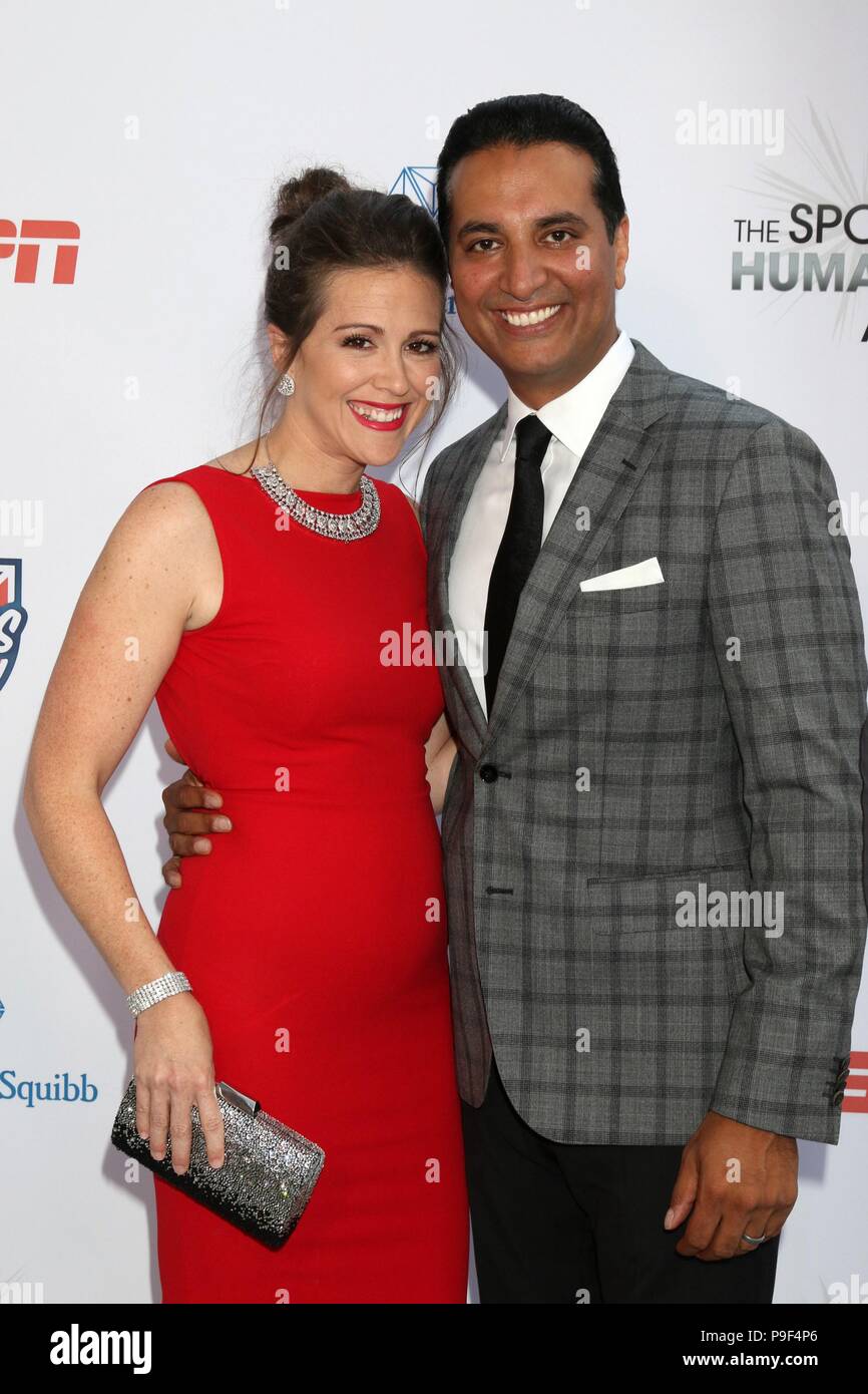 Los Angeles, CA, USA. 17th July, 2018. Monica Buchanan, Kevin Negandhi ...