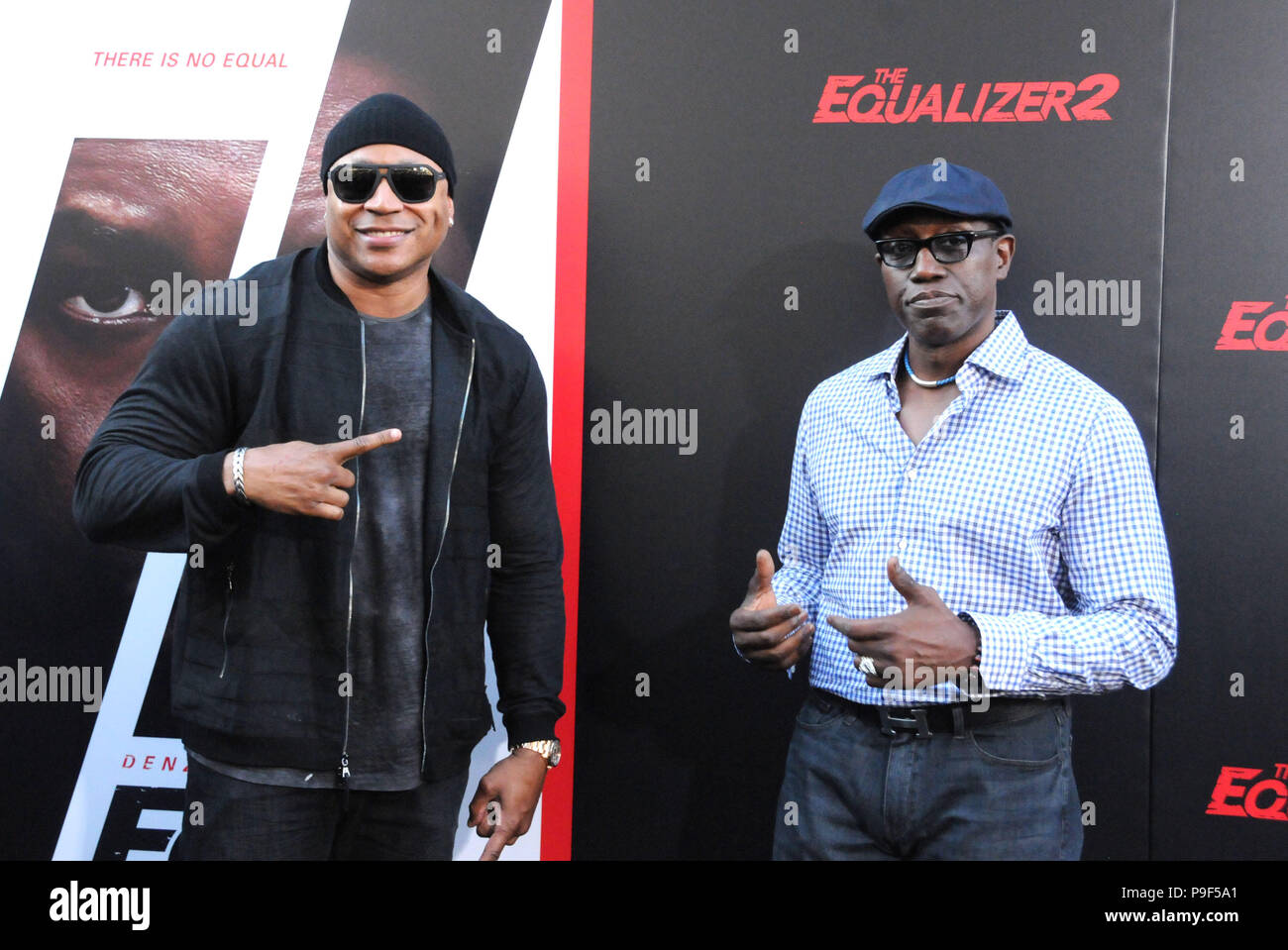 Los Angeles, California, USA. 17th July, 2018. (L-R) Rapper/actor LL ...