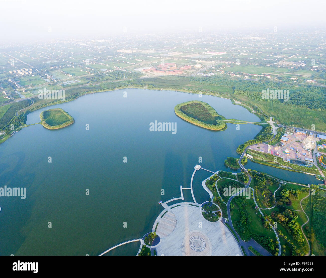 Rugao, Rugao, China. 18th July, 2018. Rugao, CHINA-Aerial photography ...