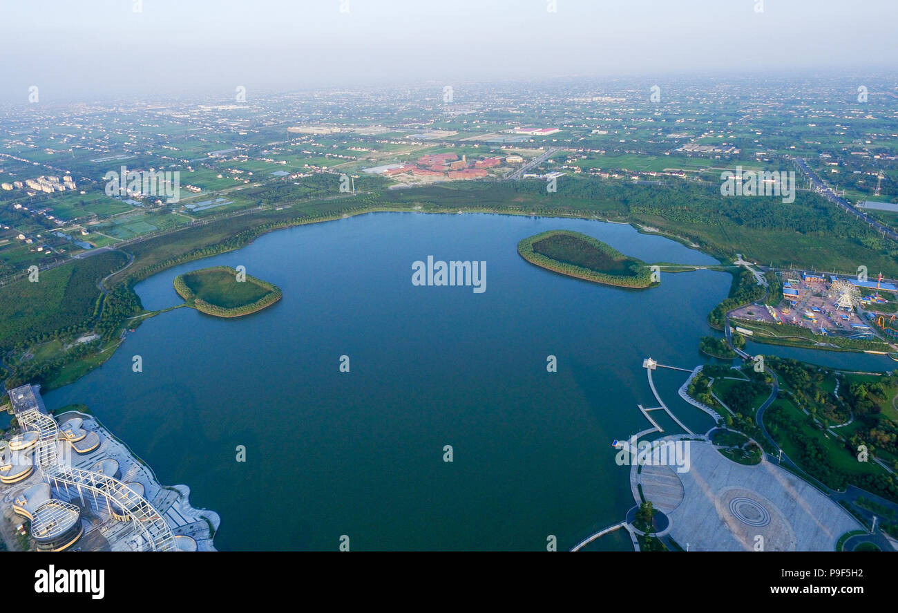 Rugao, Rugao, China. 18th July, 2018. Rugao, CHINA-Aerial photography ...