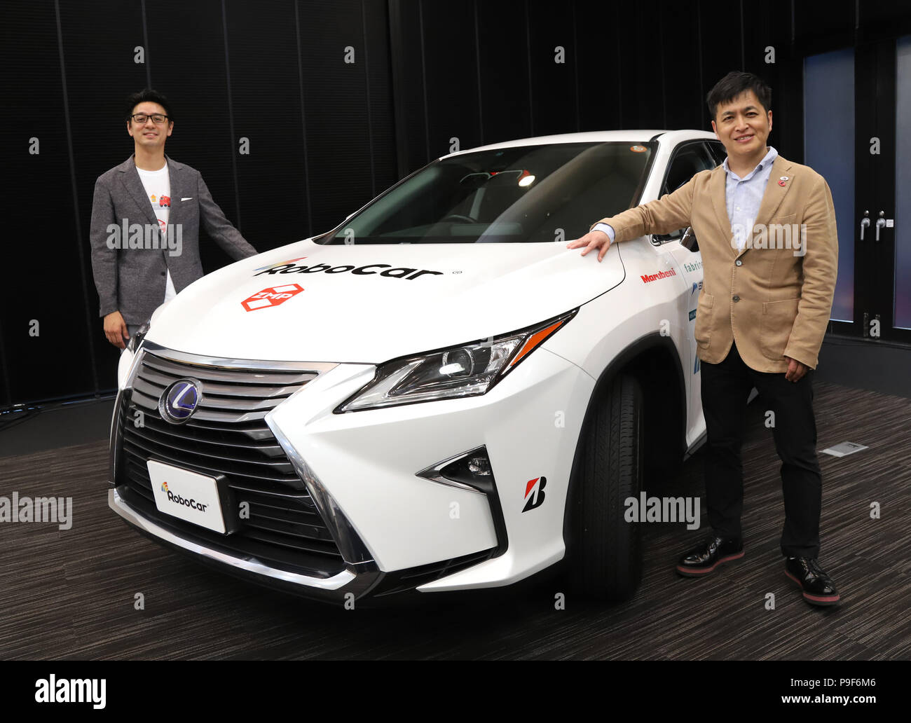 Tokyo, Japan. 18th July, 2018. Japan's robot venture ZMP president ...