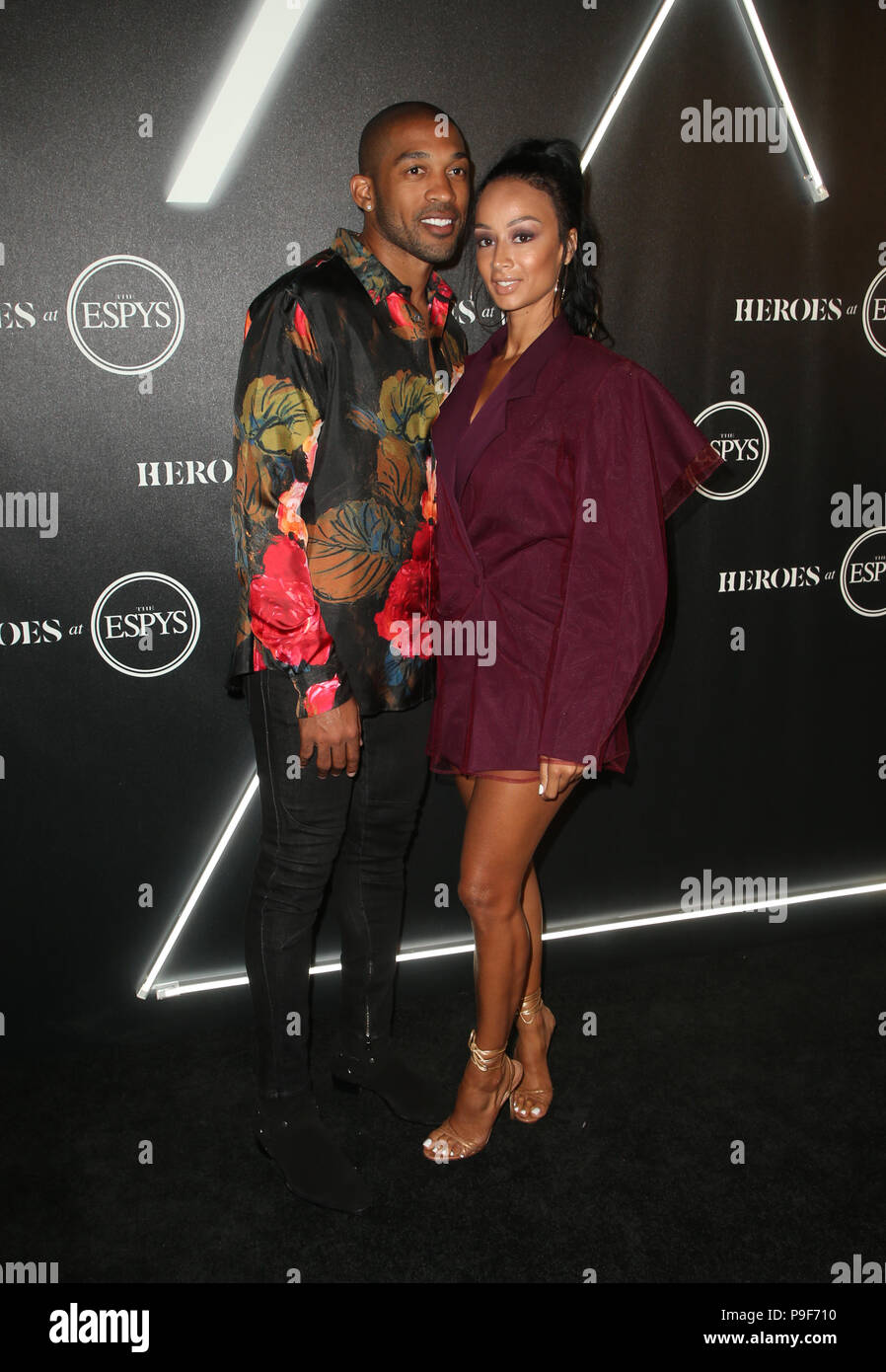 Los Angeles, Ca, USA. 17th July, 2018. Orlando Scandrick, Draya Michele ...