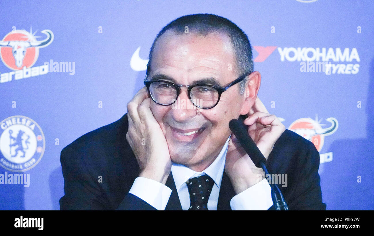 London, UK. 18th July, 2018 - Stamford Bridge, London, UK Maurizio ...