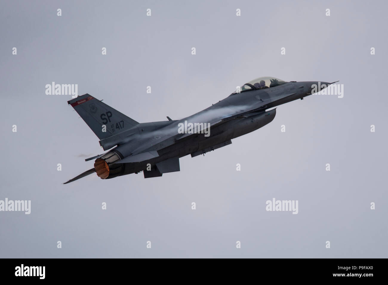 Lockheed Martin F-16 Fighting Falcon fighter jet plane of the US Air ...