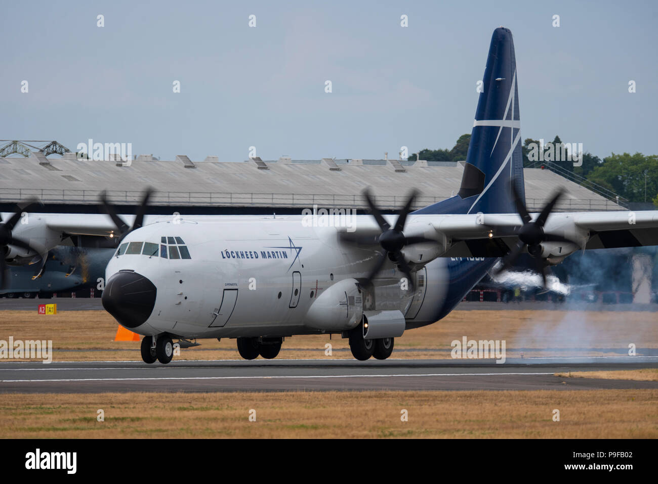 Lockheed Martin LM100J civilian Hercules transport plane at the ...